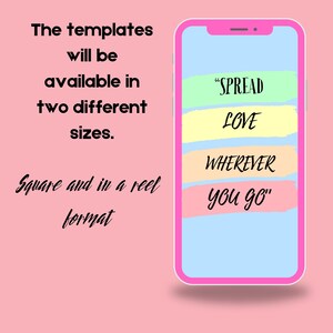 Rainbow Instagram Post Templates Canva - Positive Quotes for Instagram ...