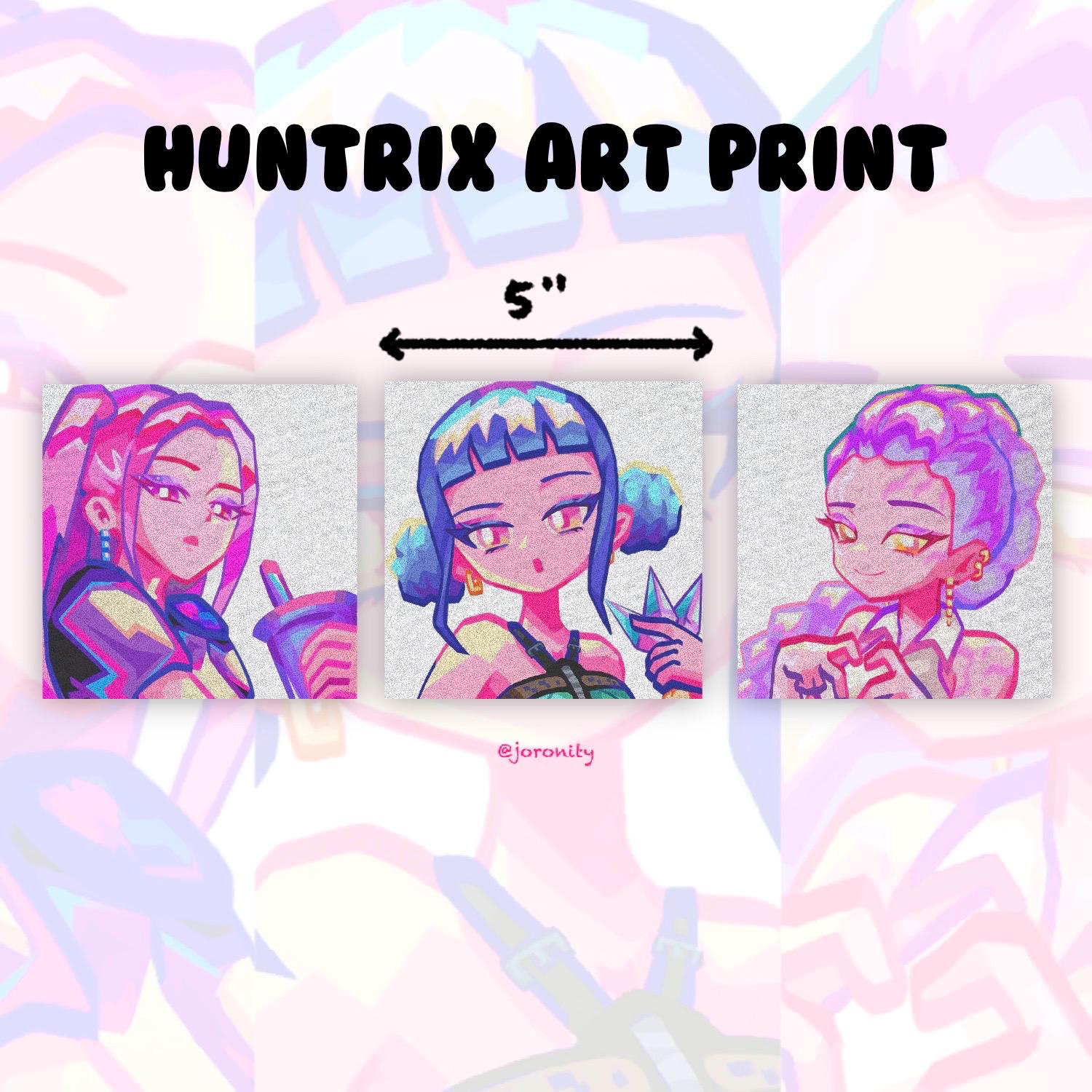 Huntrix Kpop Demon Hunter KDH Watercolour Mini Art Print - Etsy