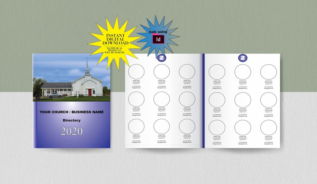 EDITABLE Membership Directory Template - Etsy