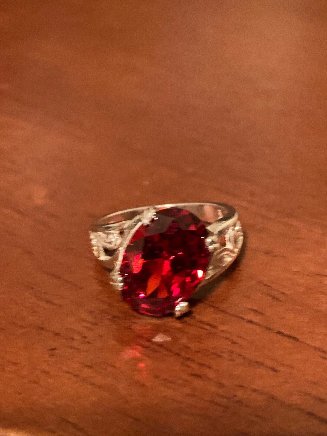 Red Quartz Ring - Etsy