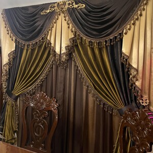 Elegancia Victorian Drapery Set. - Etsy