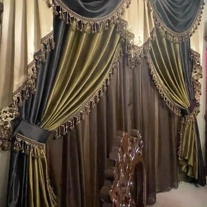 Elegancia Victorian Drapery Set. - Etsy