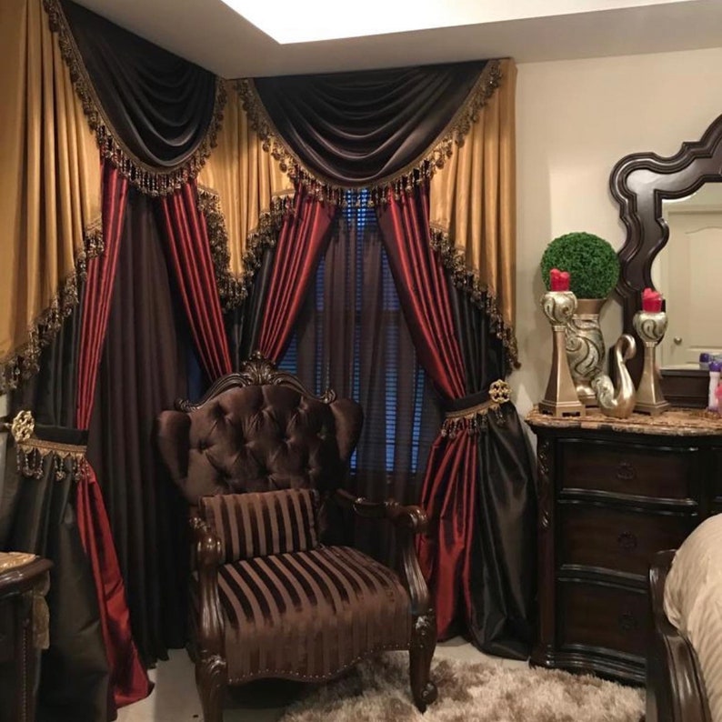 Elegancia Victorian Drapery Set. - Etsy