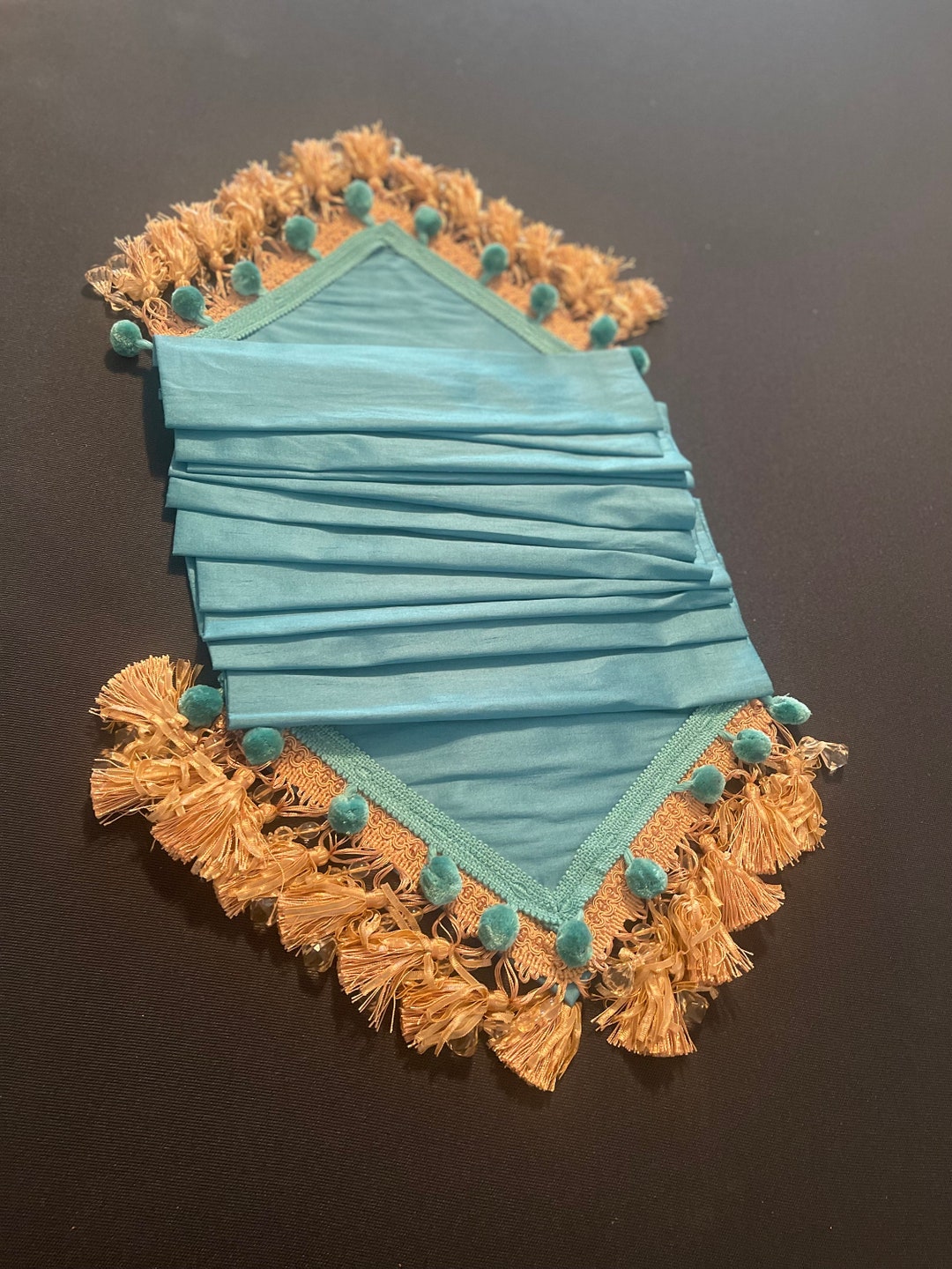 Turquoise Table Runner - Etsy