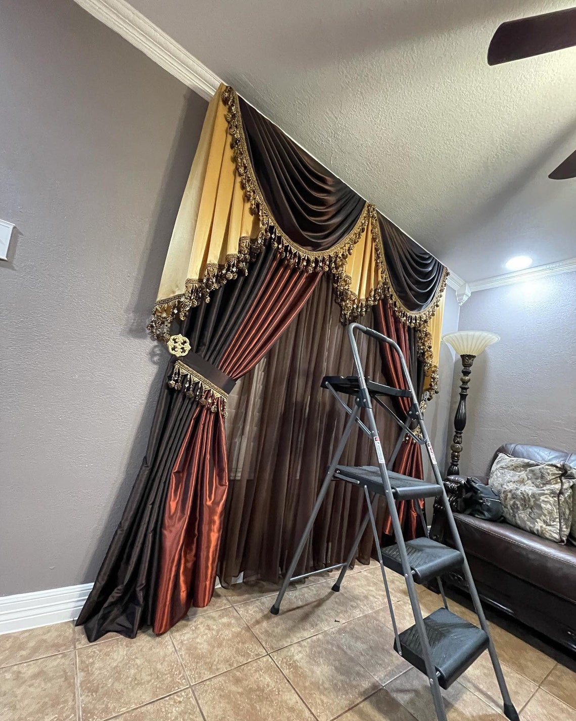 Elegancia Victorian Drapery Set. - Etsy