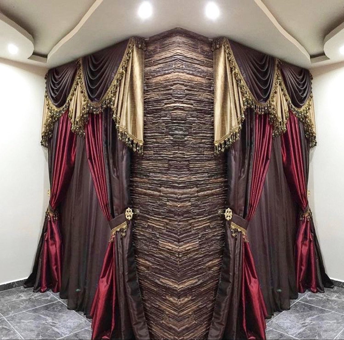 Elegancia Victorian Drapery Set. - Etsy