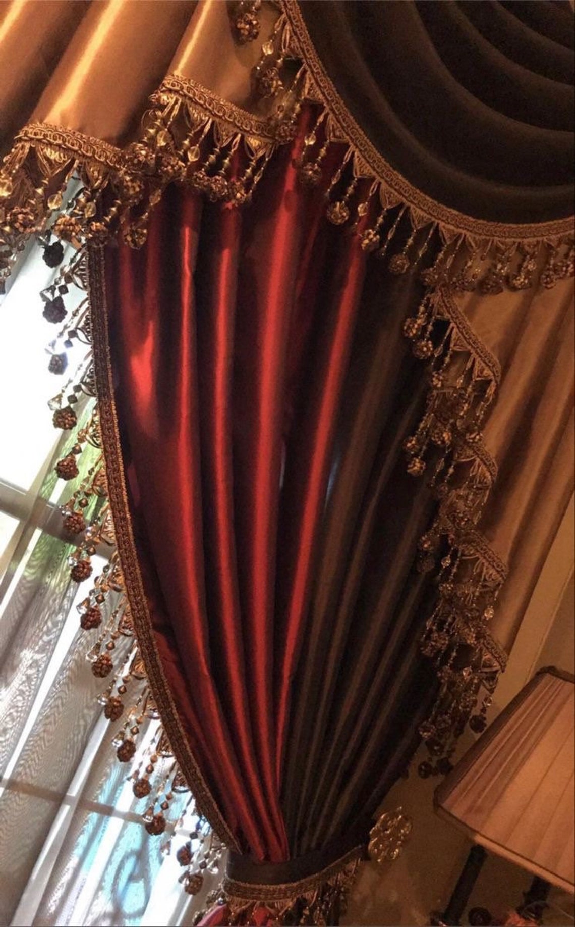 Elegancia Victorian Drapery Set. - Etsy