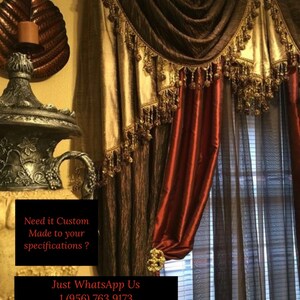 Elegancia Victorian Drapery Set. - Etsy