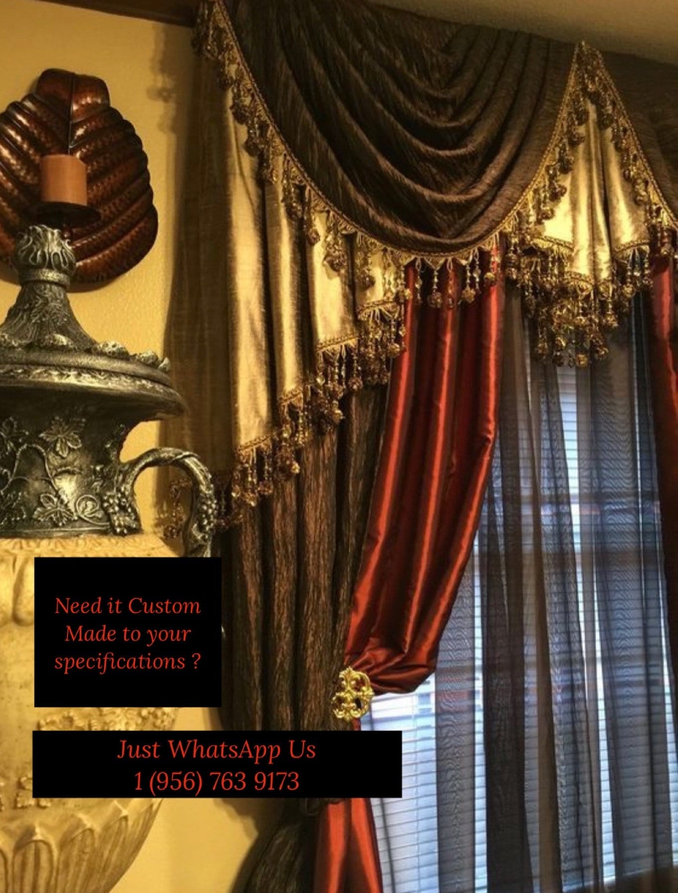 Elegancia Victorian Drapery Set. - Etsy