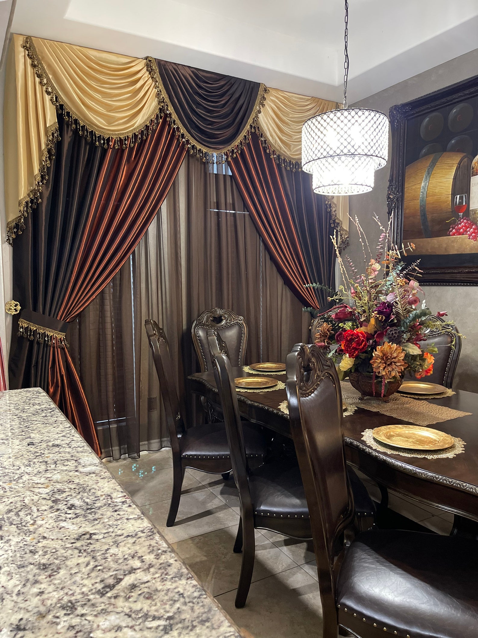 Elegancia Victorian Drapery Set. - Etsy