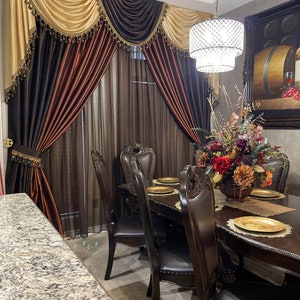 Elegancia Victorian Drapery Set. - Etsy