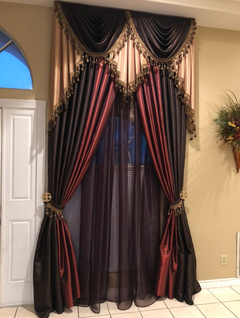 Elegancia Victorian Drapery Set. - Etsy
