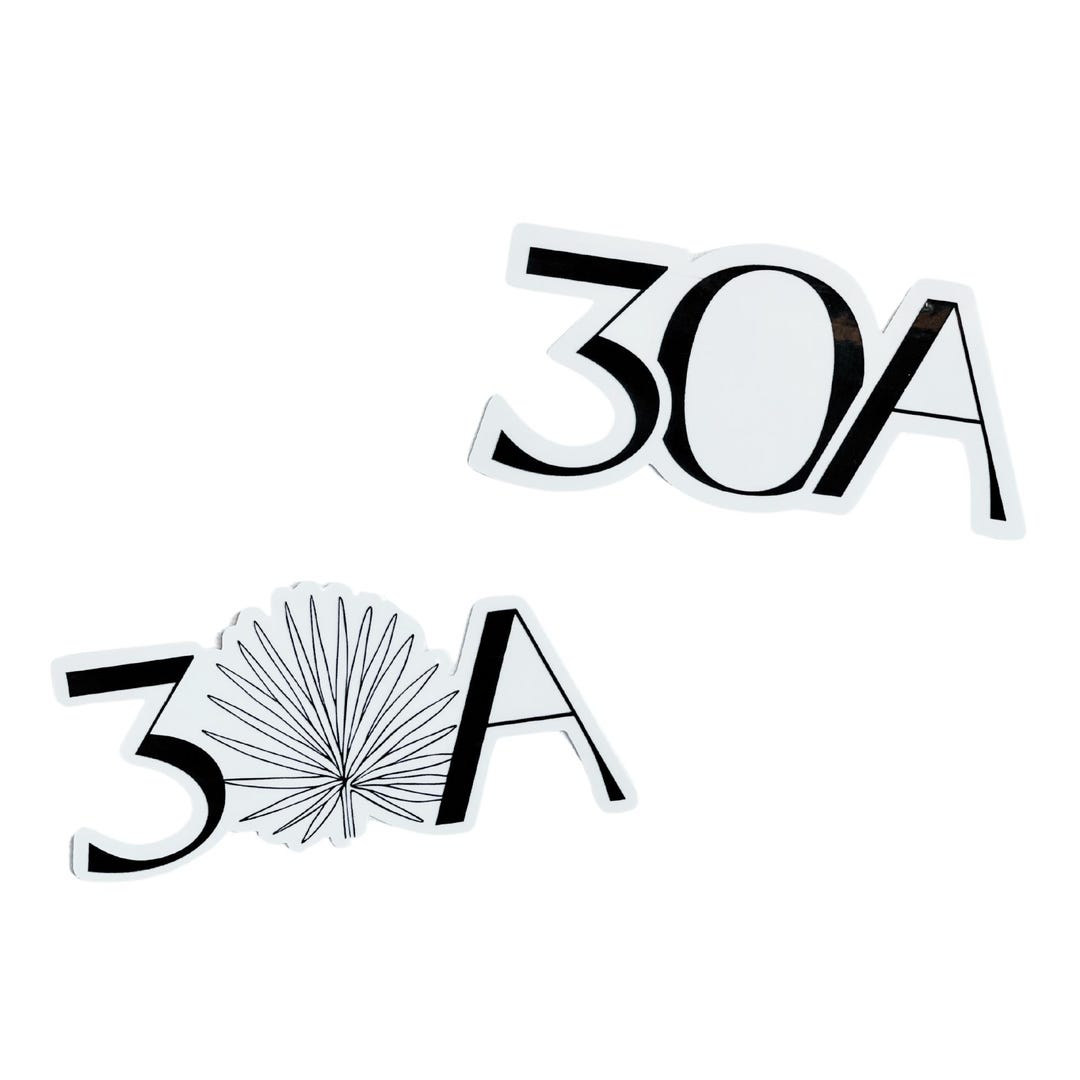 30A Florida Sticker: Modern Boho Design, Weather-resistant Vinyl - Etsy