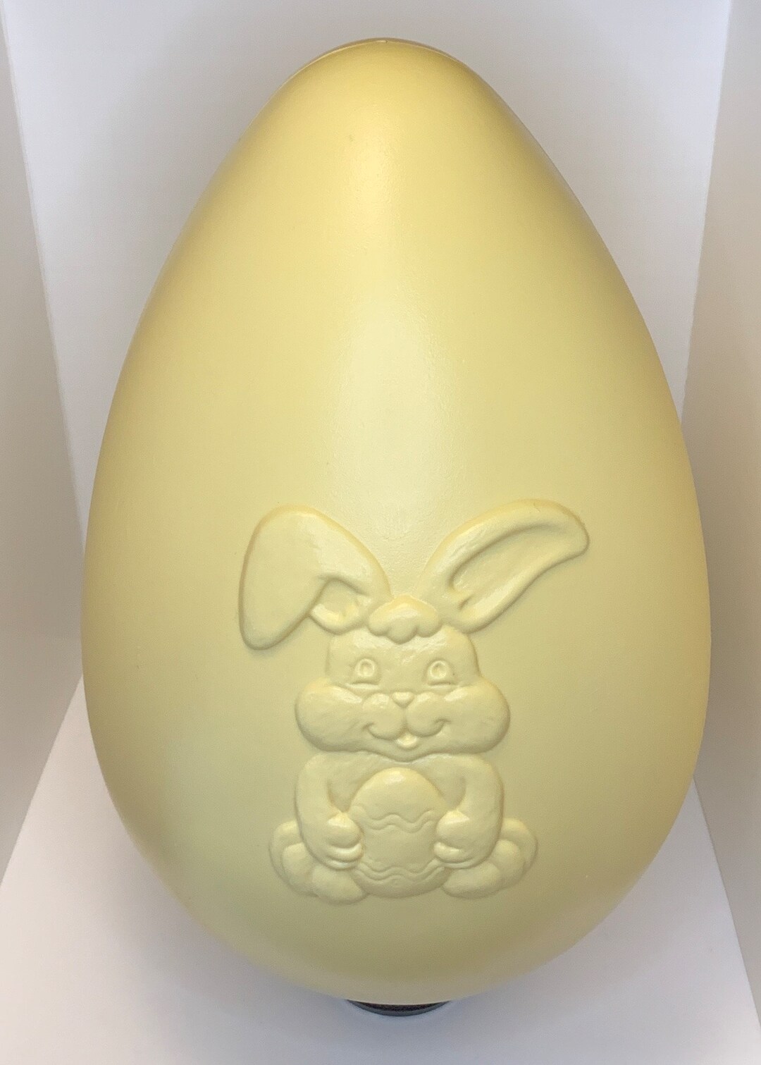 Vintage Yellow/tan Easter Egg Blow Mold. Raised Rabbit Design. 1998 ...