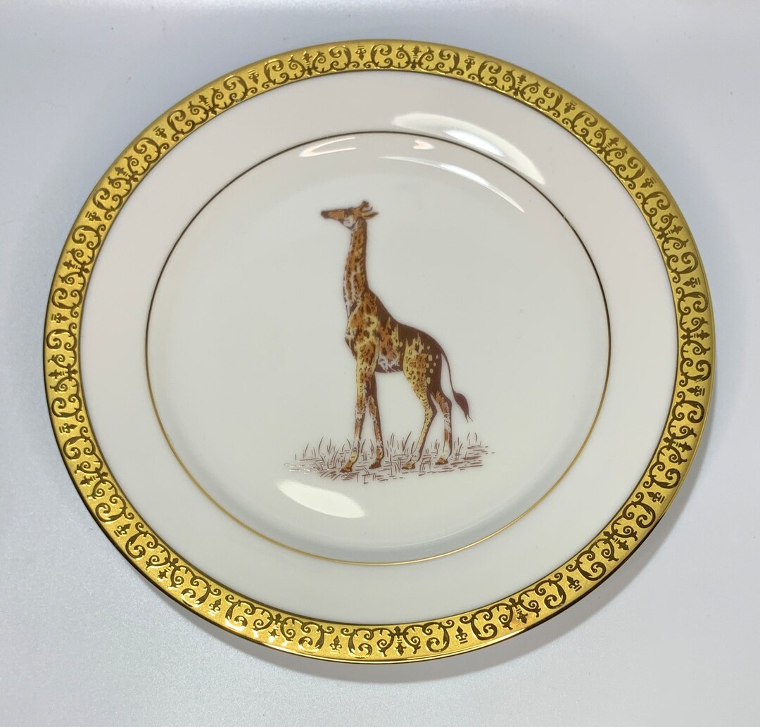 Royal Gallery Gold Buffet Giraffe Plate - Etsy