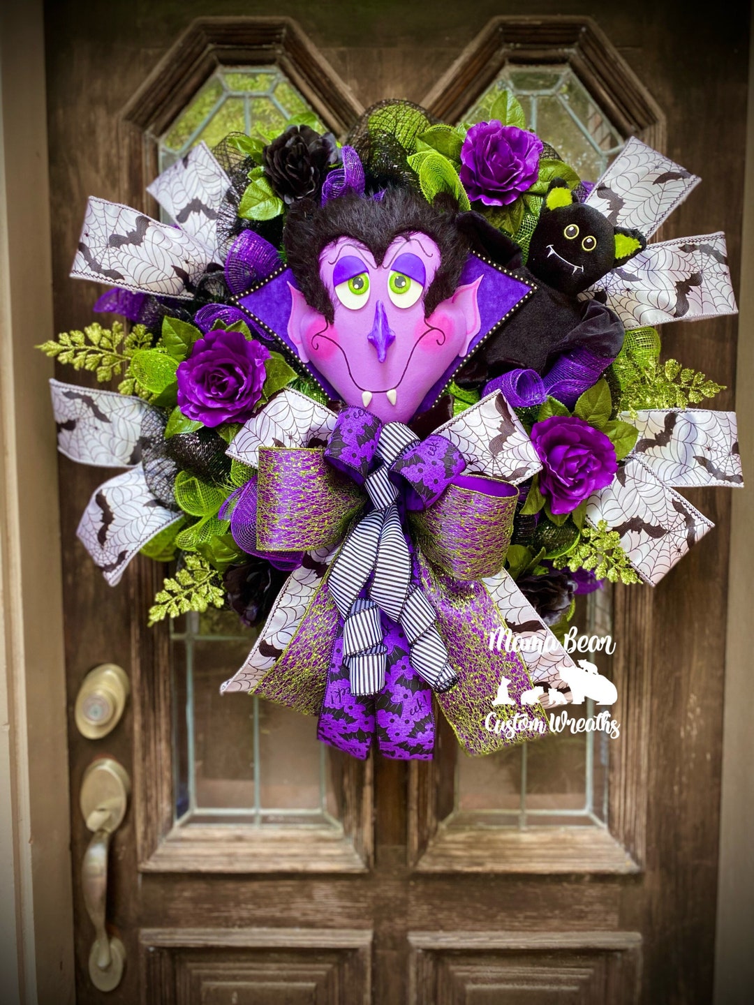 Vampire Wreath, Dracula Wreath, Vampire Decor, Halloween Wreath ...