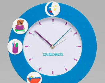 Digital Editable Summer Clock Schedule Template Printable 8 Clock ...