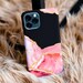 Pink Black Gemstone Phone Case Marble Geode Slice Crystal - Etsy