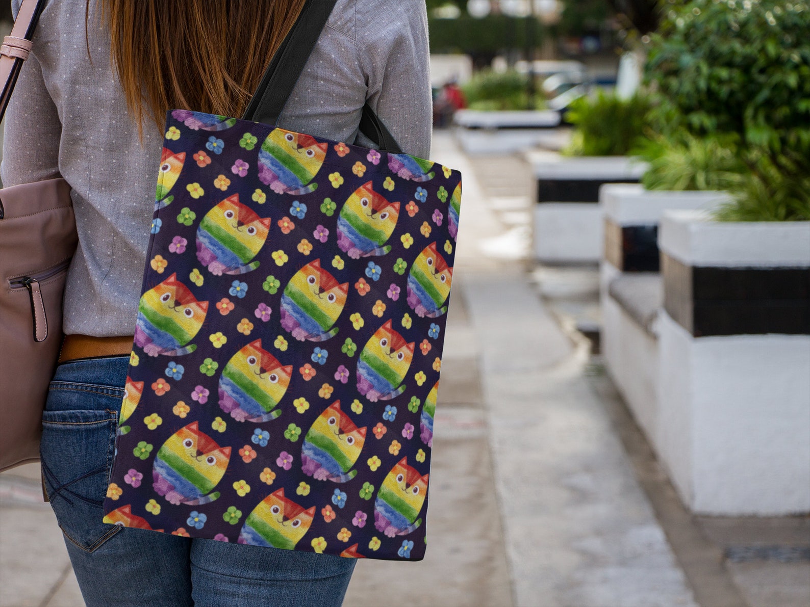 Pride Tote Bag Gay Pride Tote Bag Rainbow LGBTQ Canvas Bag - Etsy