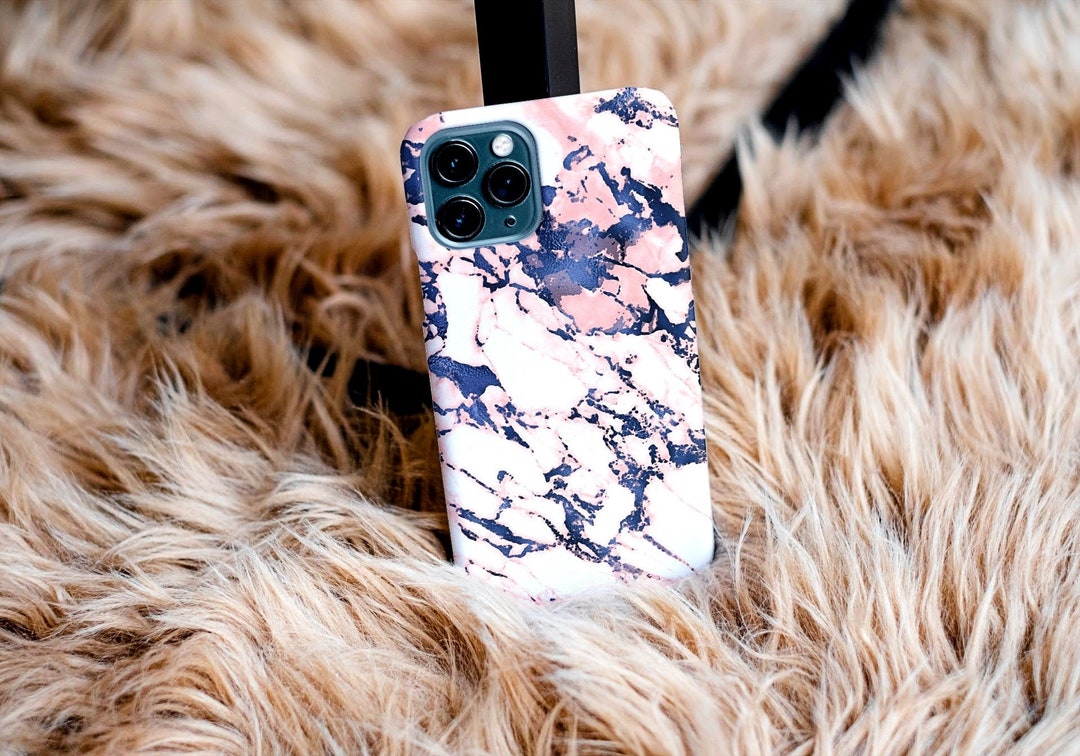 Pastel Pink & Blue Marble Phone Case | Pink Geode Crystal Case | iPhone ...