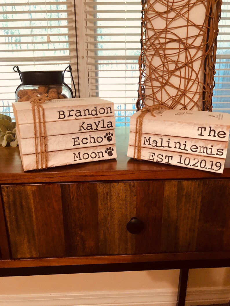 Family Name Personalized books//Custom Name Books//Neutral | Etsy