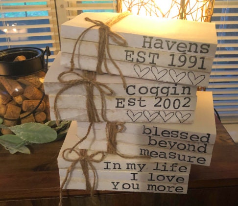 Hand Stamped Books - Etsy