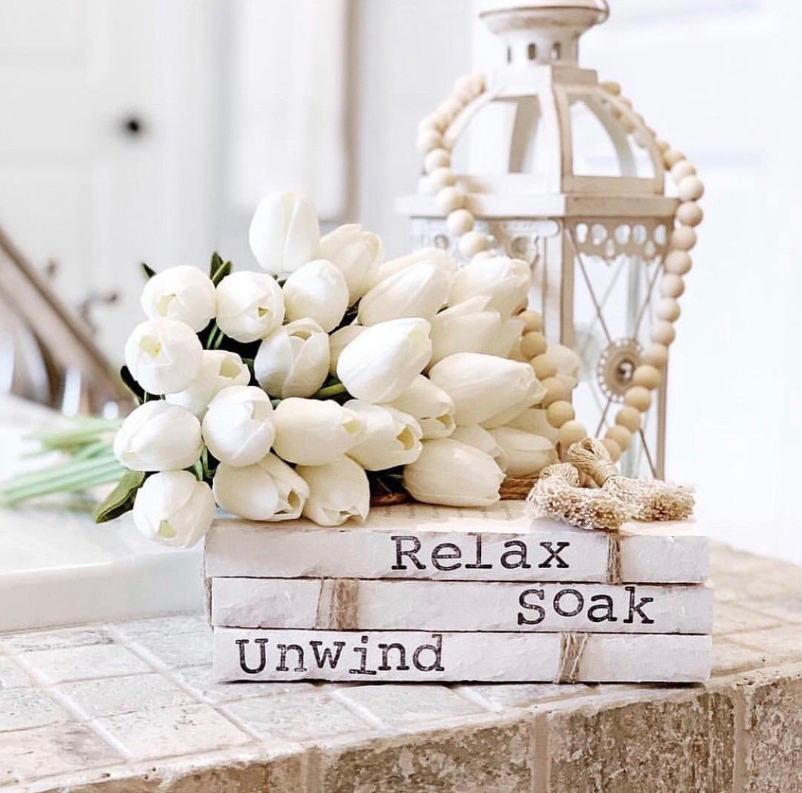 Hand-stamped Relax Unwind Soak Books - Etsy