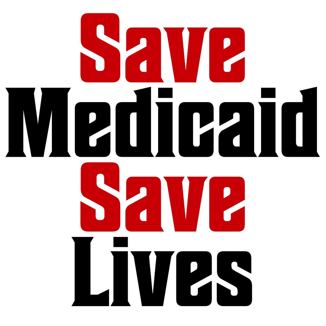 Save Medicaid Save Lives Digital Download 6x6 and 20x20" - Rally Poster ...