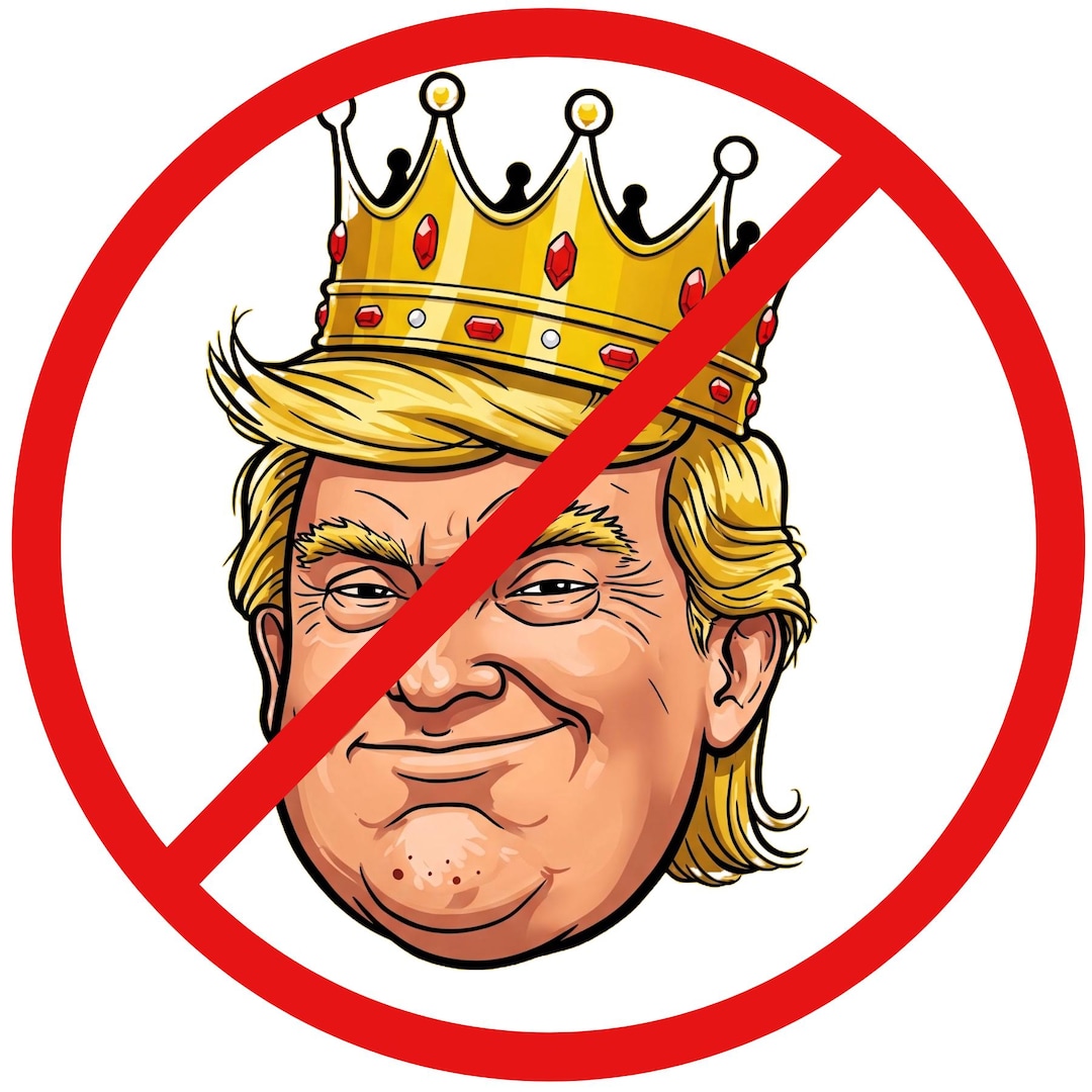 No King Trump Digital Download 6x6" & 20x20" for Printing. Transparent ...