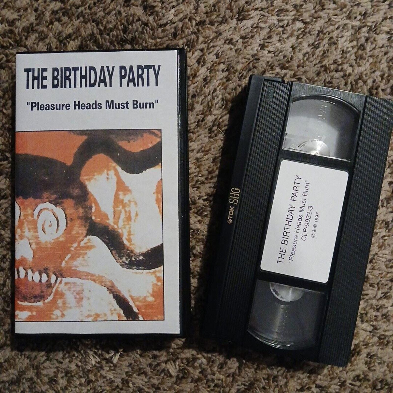 The Birthday Party VHS Pleasure Heads Must Burn Nick Cave Post Punk ...
