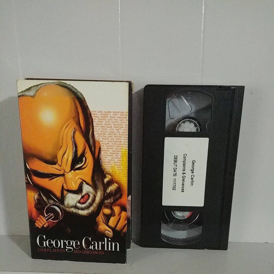 Rare George Carlin Book Box VHS Complaints and Grievances - Etsy
