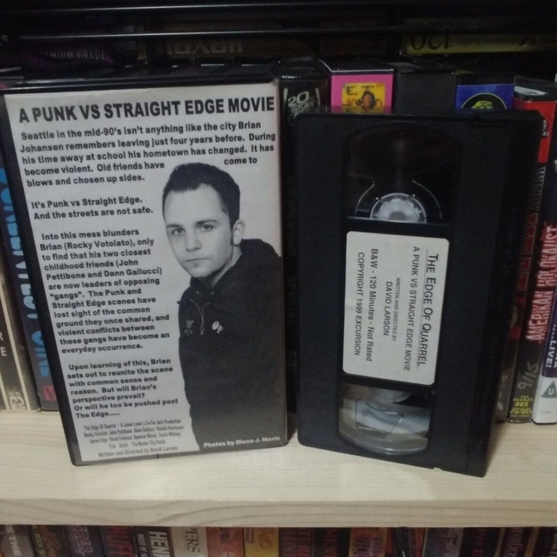 The Edge of Quarrel VHS Straight Edge Punk Movie Trial Botch Murder ...