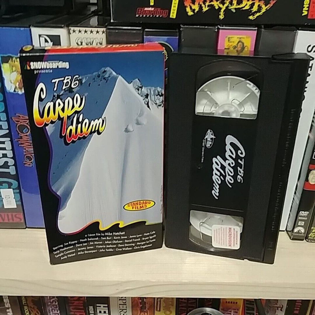 TB6 Carpe Diem VHS 90s Extreme Snowboarding Metallica Jim Rippey Jeremy ...