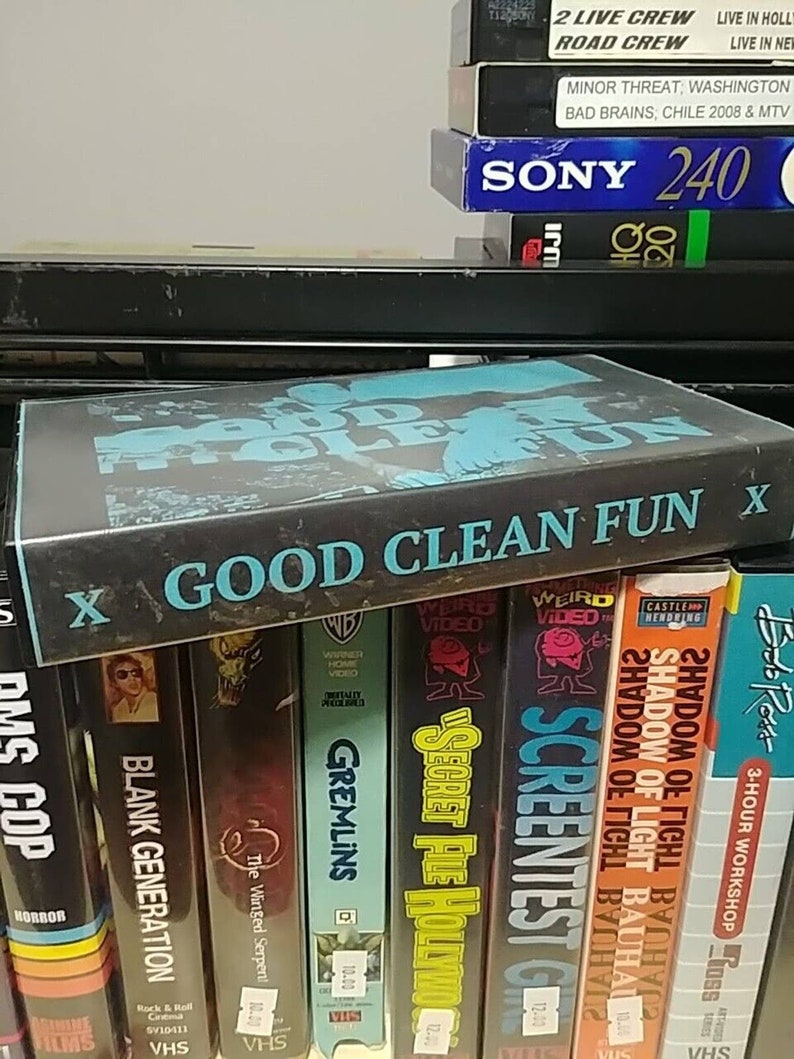 Good Clean Fun VHS Straight Edge Posi Hardcore Punk Rock Concert Live ...