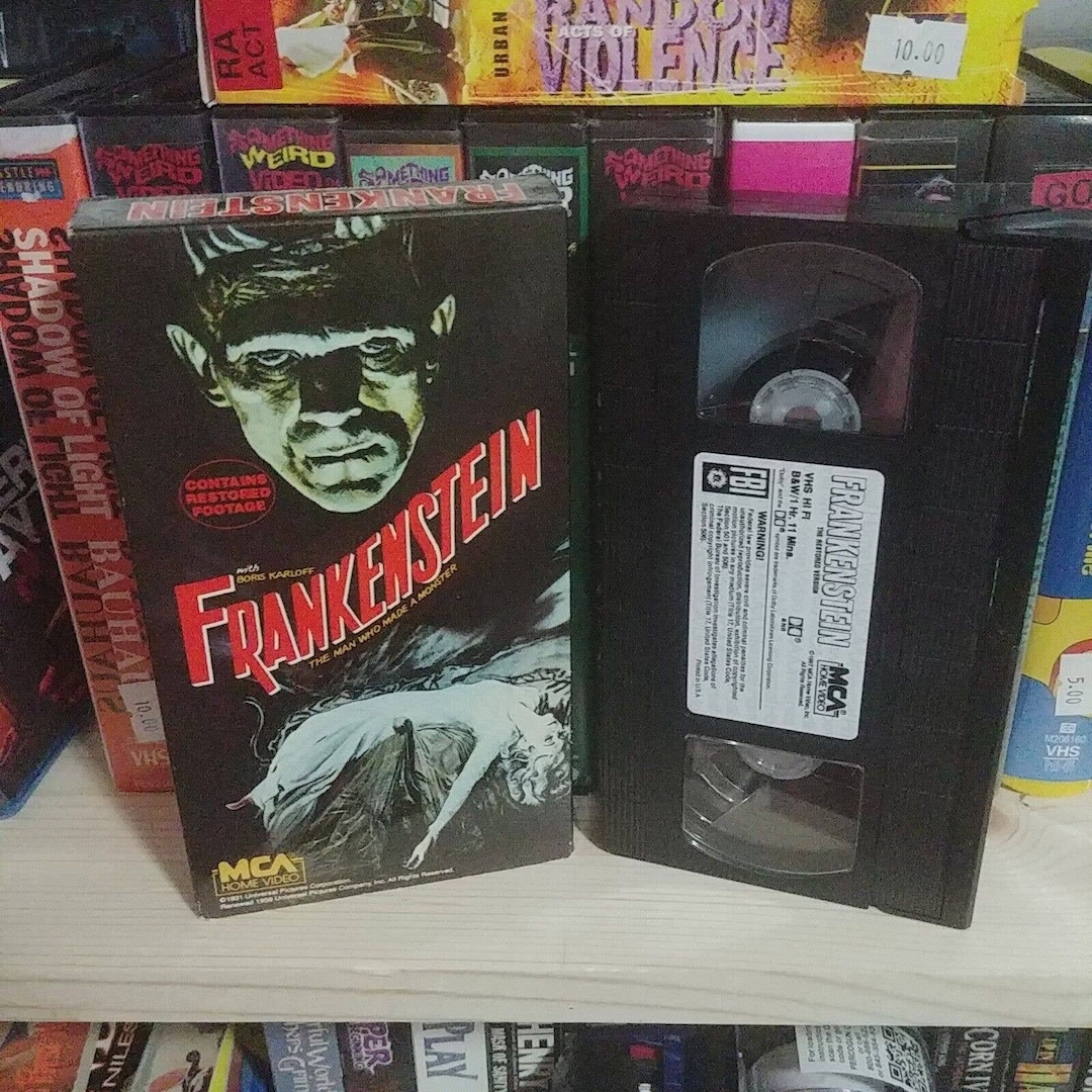 Frankenstein VHS 1931 Universal Monsters 1987 MCA the - Etsy