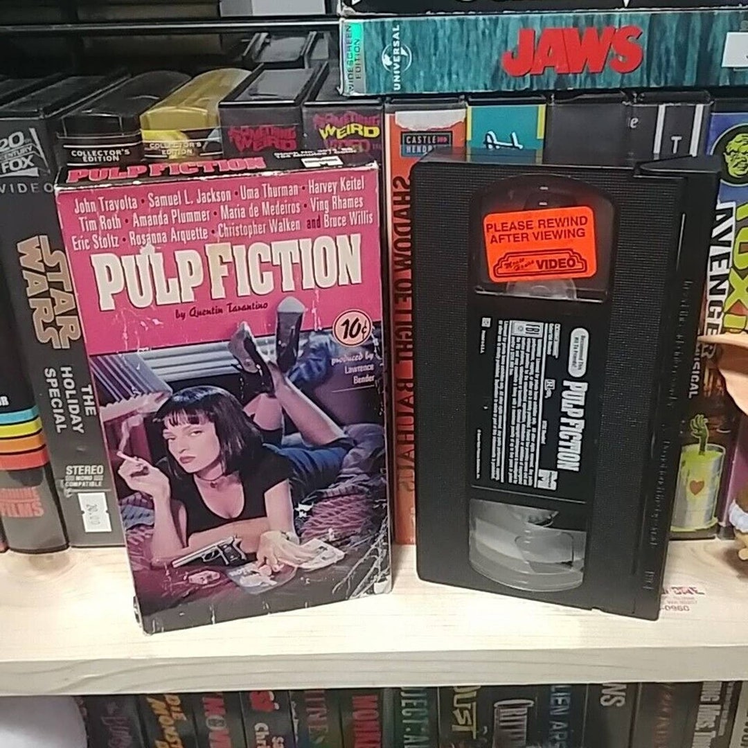 Pulp Fiction VHS 1994 Miramax Quentin Tarantino Travolta - Etsy