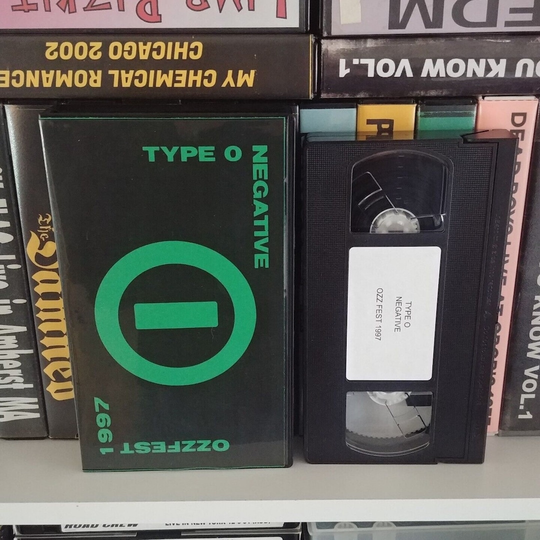 Type O Negative VHS Ozzfest 1997 Live Goth Rock Metal Concert Ozz Fest ...