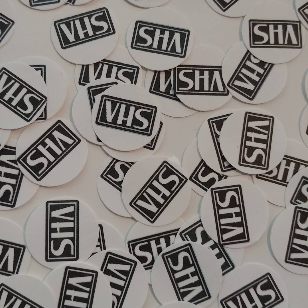 50 Pack VHS Logo Video Store Rental Stickers .75in - Etsy