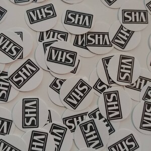 50 Pack VHS Logo Video Store Rental Stickers .75in - Etsy