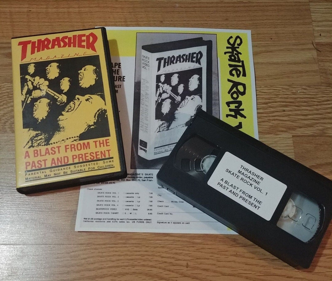 Thrasher Magazine VHS Skate Rock Vol 1 A Blast From the Past & Present ...