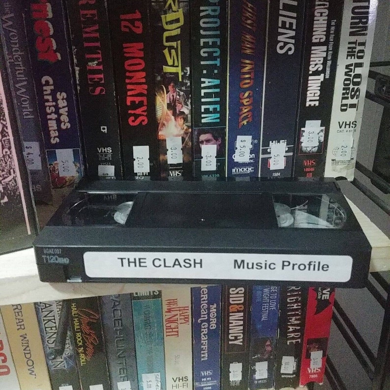 The Clash VHS Music Profile Video Collection & Story Punk Rock - Etsy