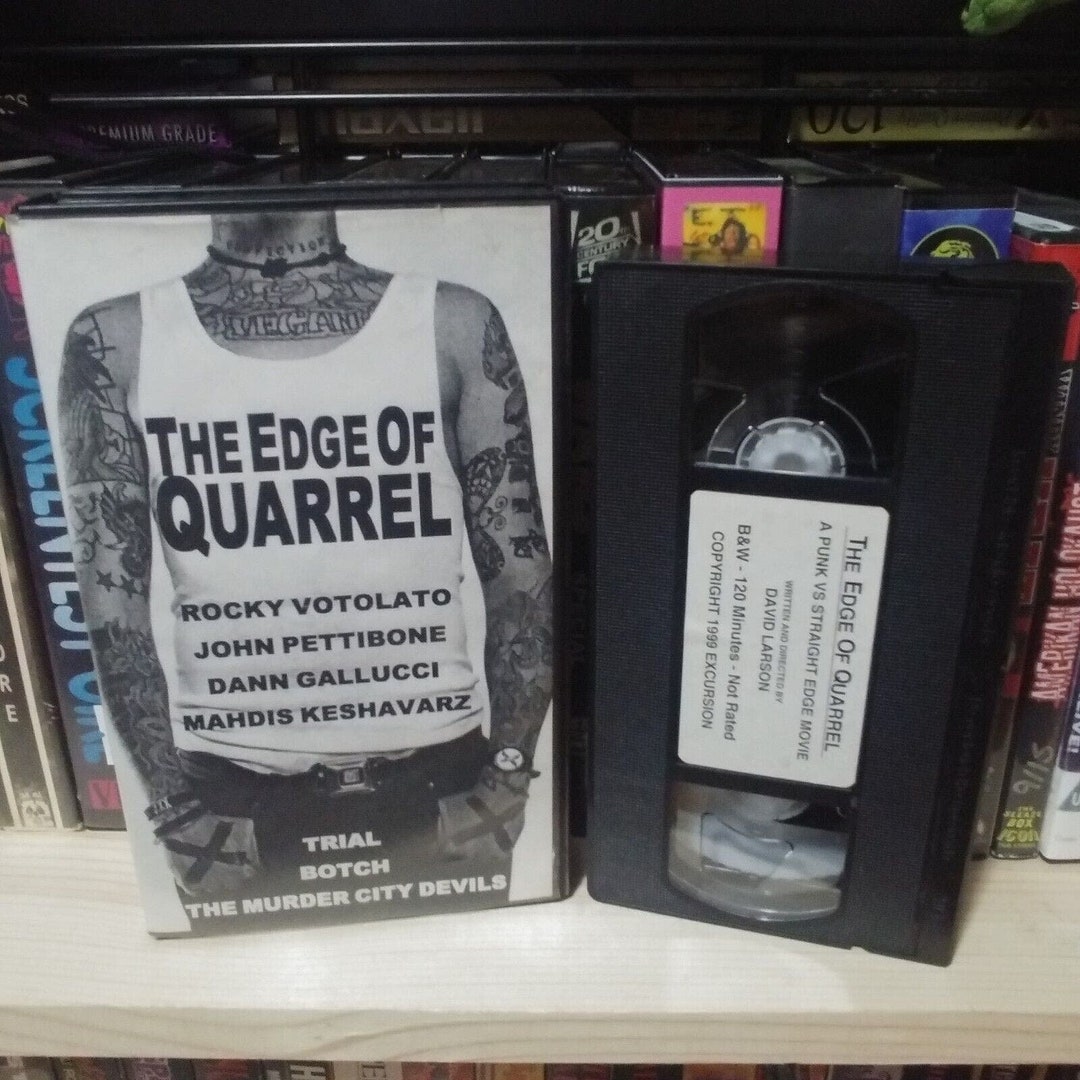 The Edge of Quarrel VHS Straight Edge Punk Movie Trial Botch Murder ...