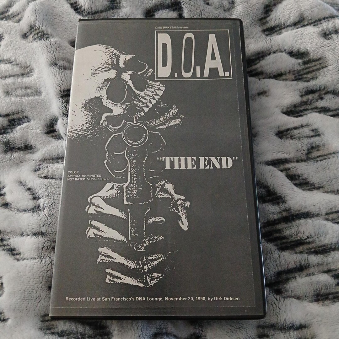 DOA the End VHS Punk Rock Hardcore Concert - Etsy