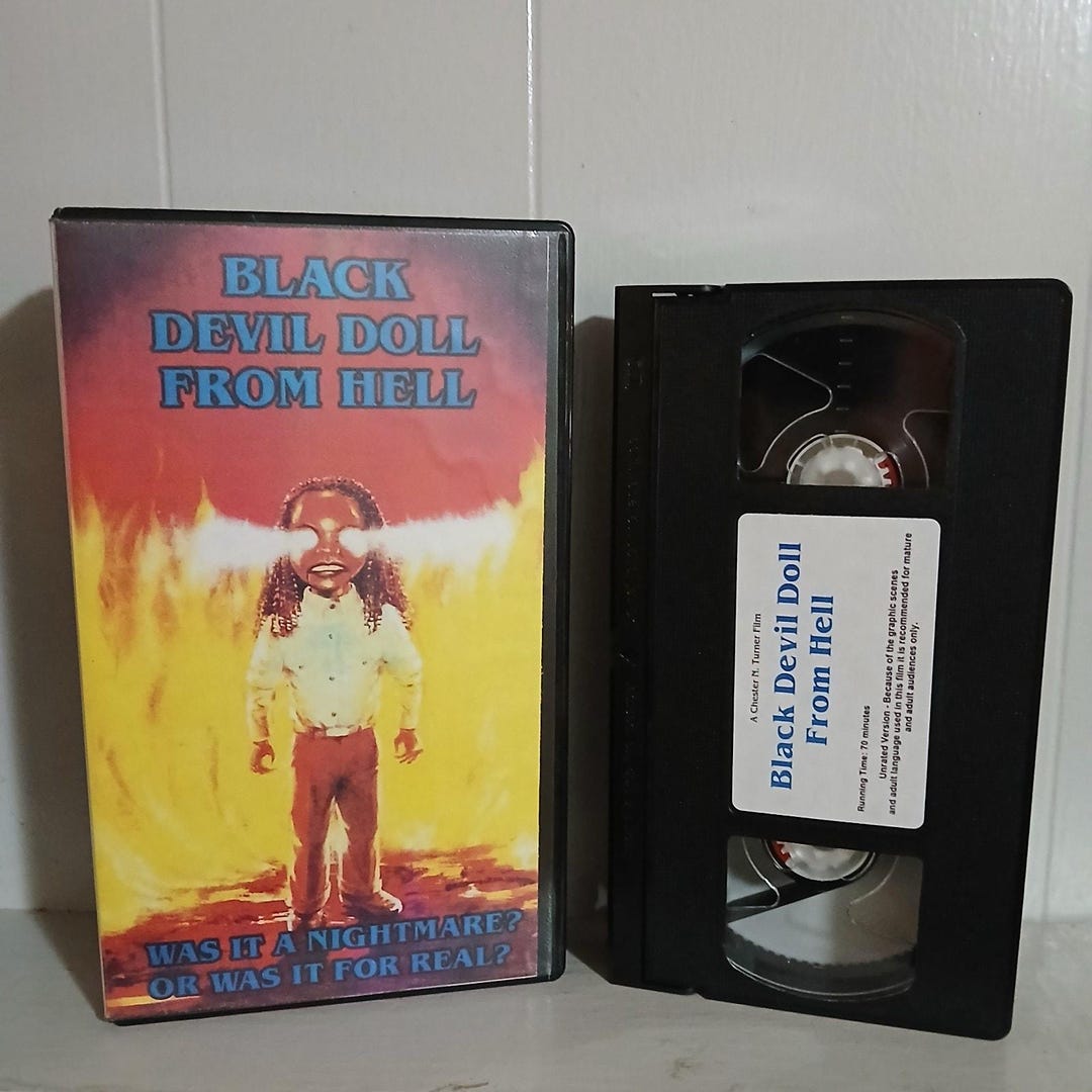 Black Devil Doll From Hell Custom Horror SOV VHS - Etsy