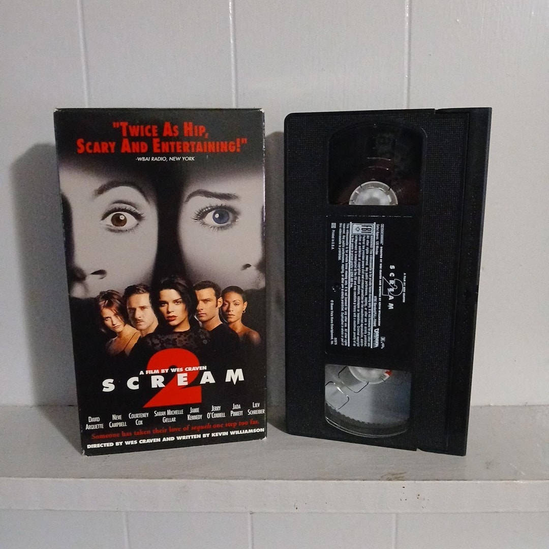 Scream 2 VHS 1997 Horror Thriller Courtney Cox David Arquette Neve Campbell - Etsy