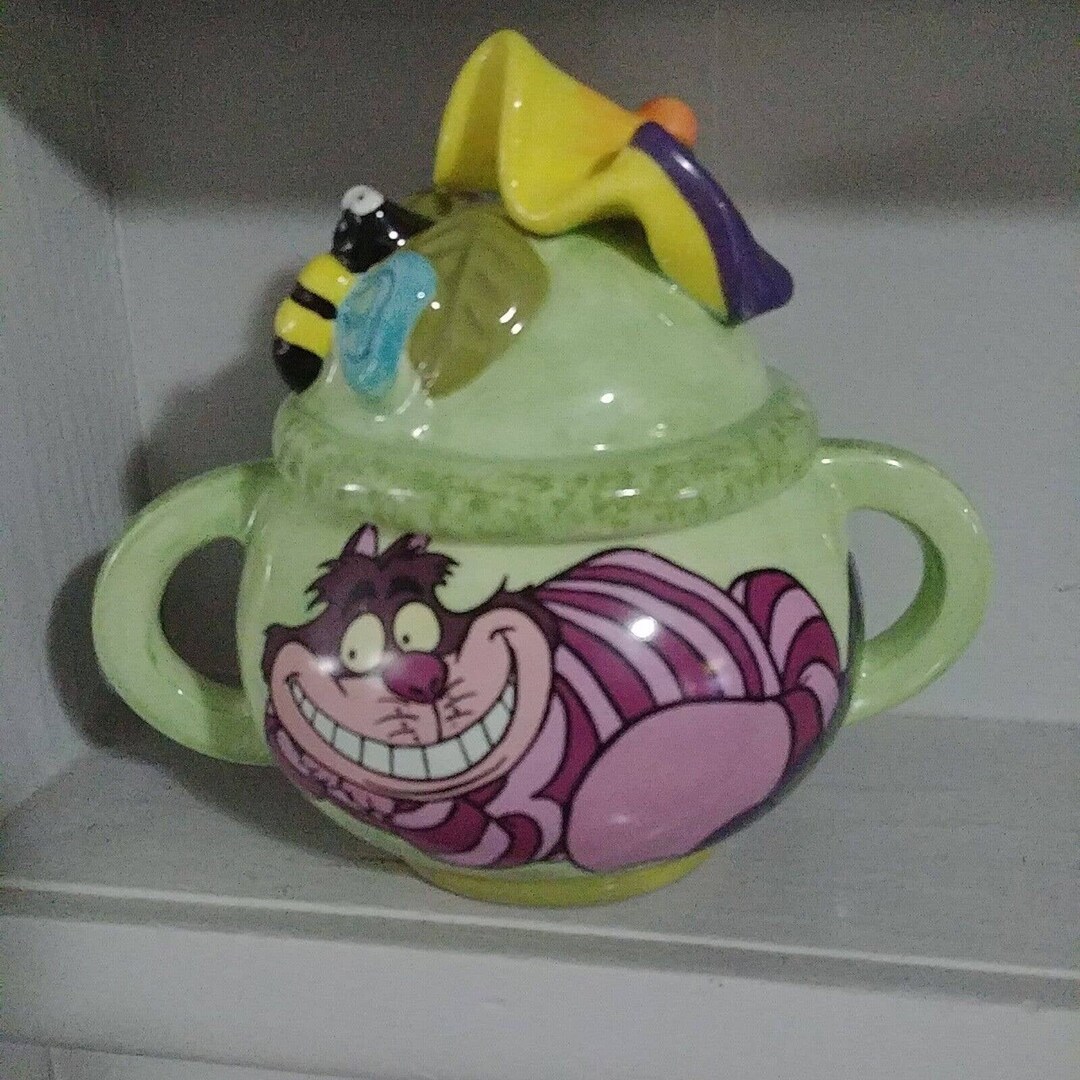 Rare Alice in Wonderland Tea Set Sugar Bowl Disneyland Fanciful Elisabete Gomes - Etsy