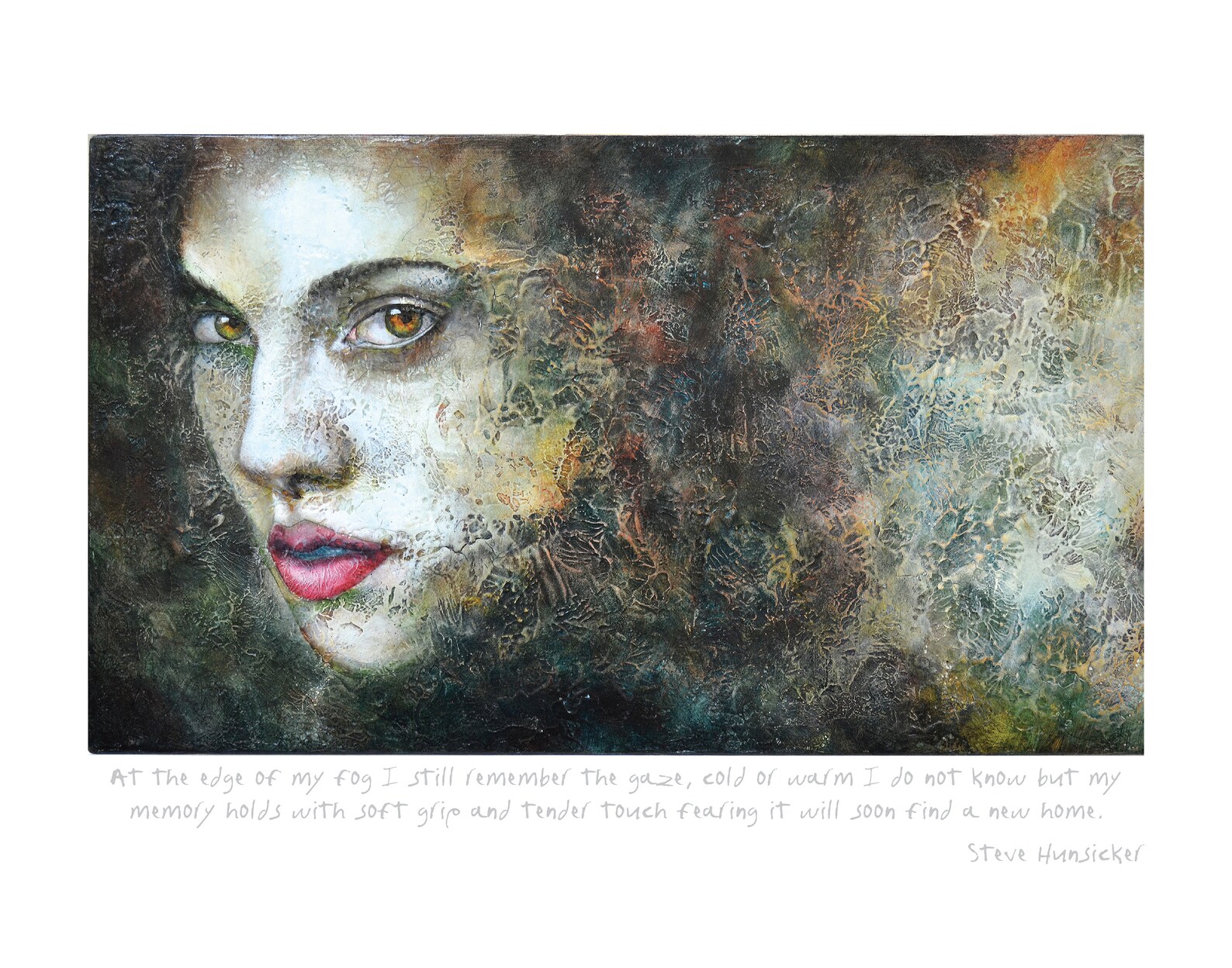 Contemporary Fine Art Reproduction, Beautiful Sexy Strong Woman, Lips ...