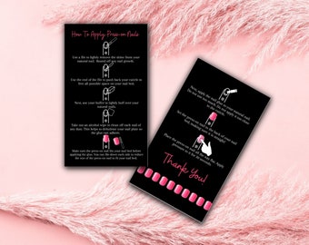 Press on Nails Card | Etsy
