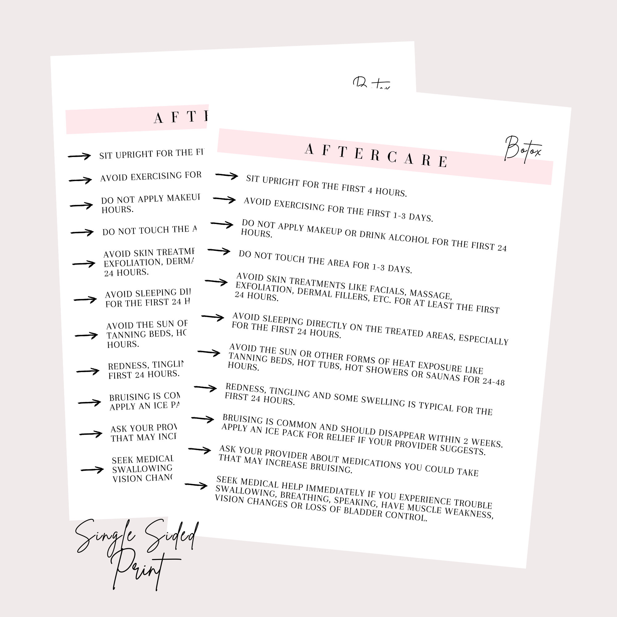 Botox Intake Consent and Aftercare Form Printed Physical 8.5 | Etsy UK Botox Intake Consent and Aftercare Form Printed Physical 8.5 | Etsy UK