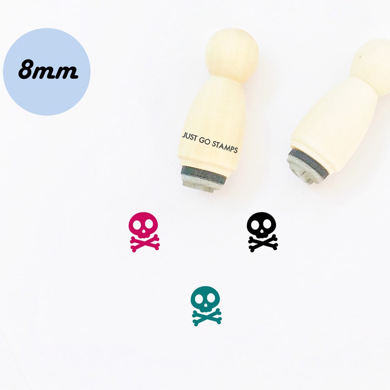 Skull Rubber Stamp - Etsy